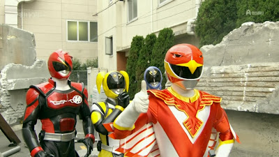 Super Sentai Rangers That Appeared in Akibaranger (In-Suit)